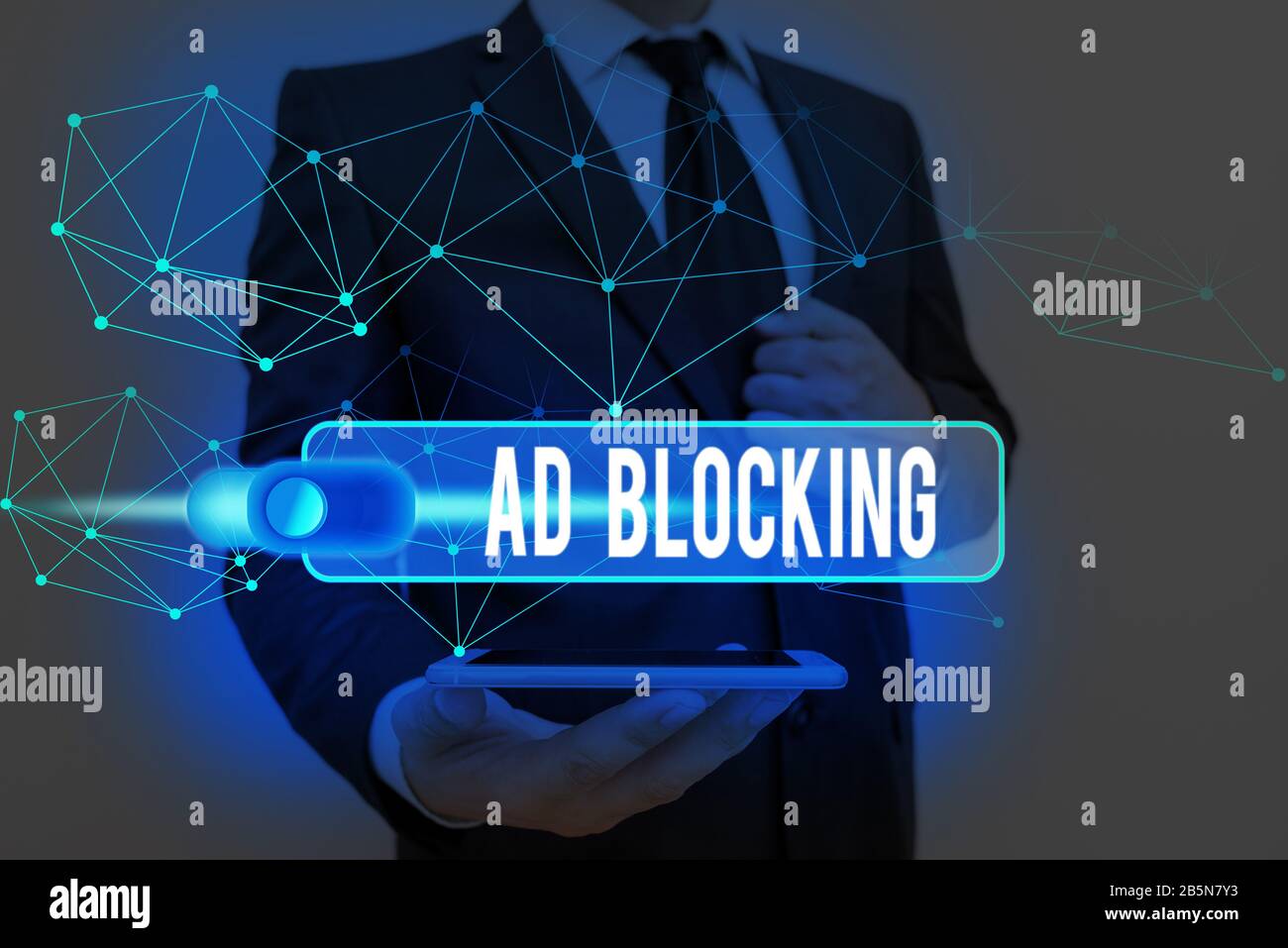 Conceptual Hand Writing Showing Ad Blocking Concept Meaning Program That Will Remove Different