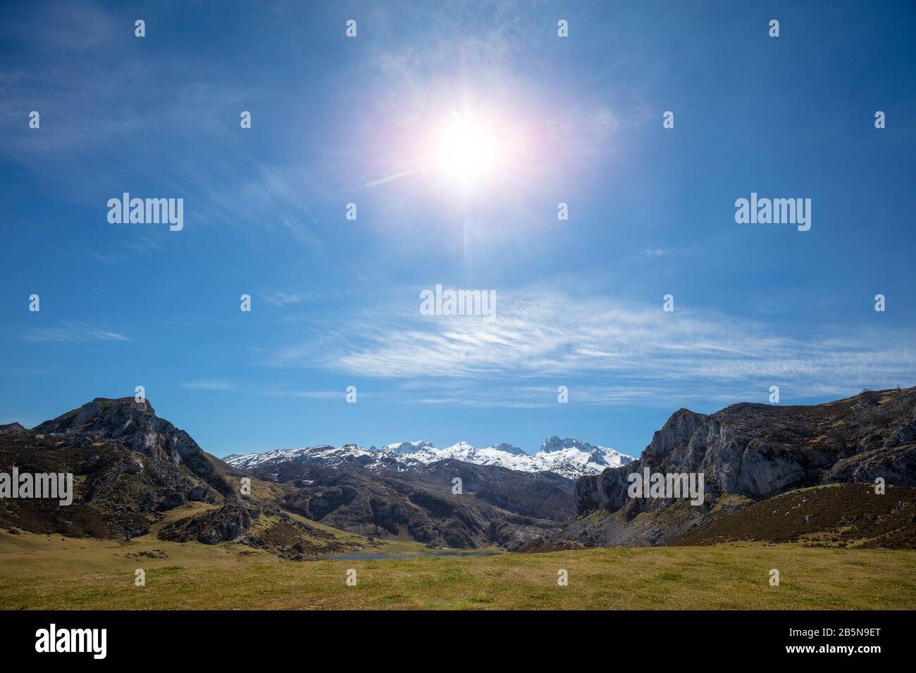Peaks of Europe (Picos de Europa) National Park. Lagos de Covadonga ...
