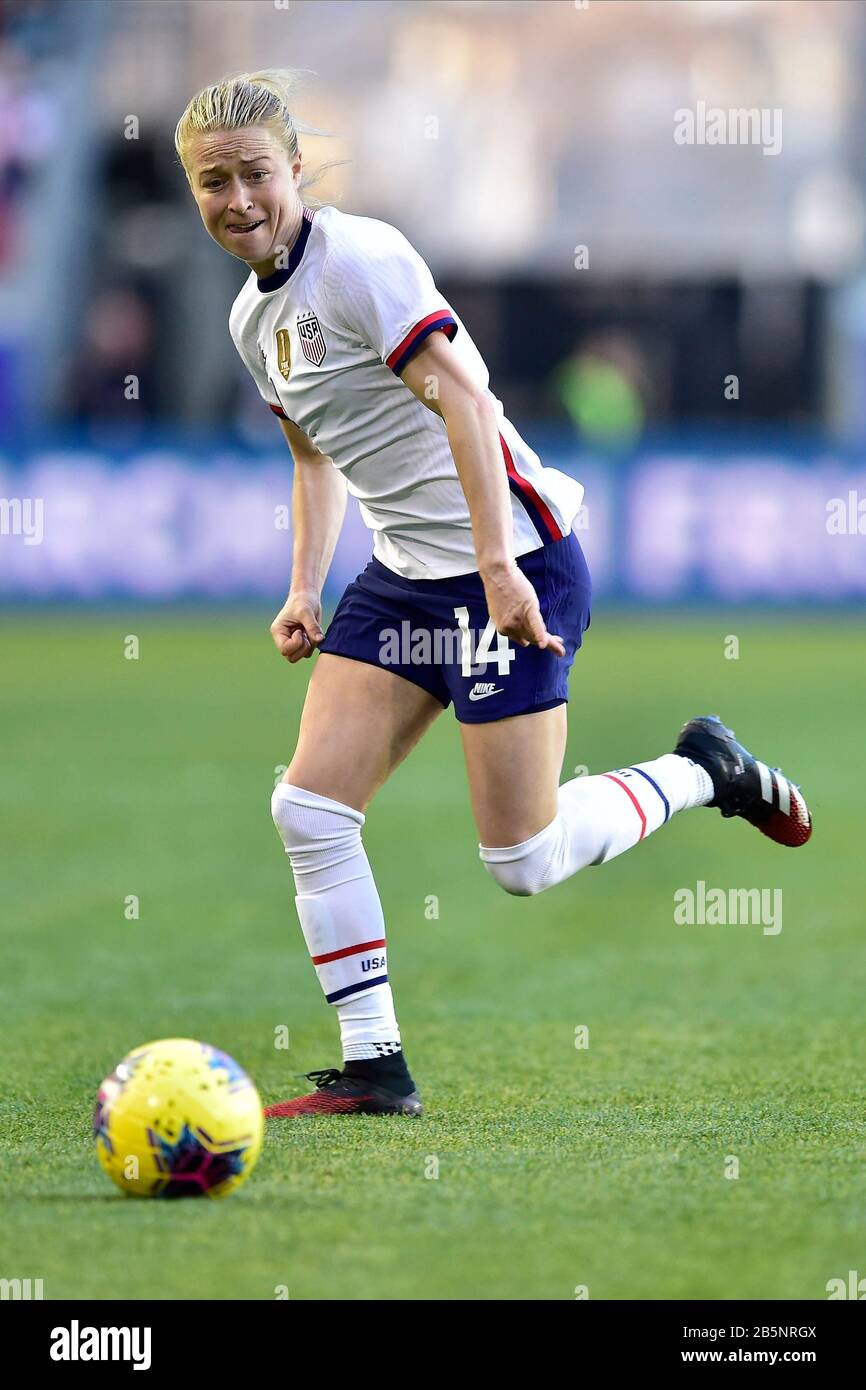 Harrison, New Jersey, USA. 8th Mar, 2020. USWNT forward JESSICA ...