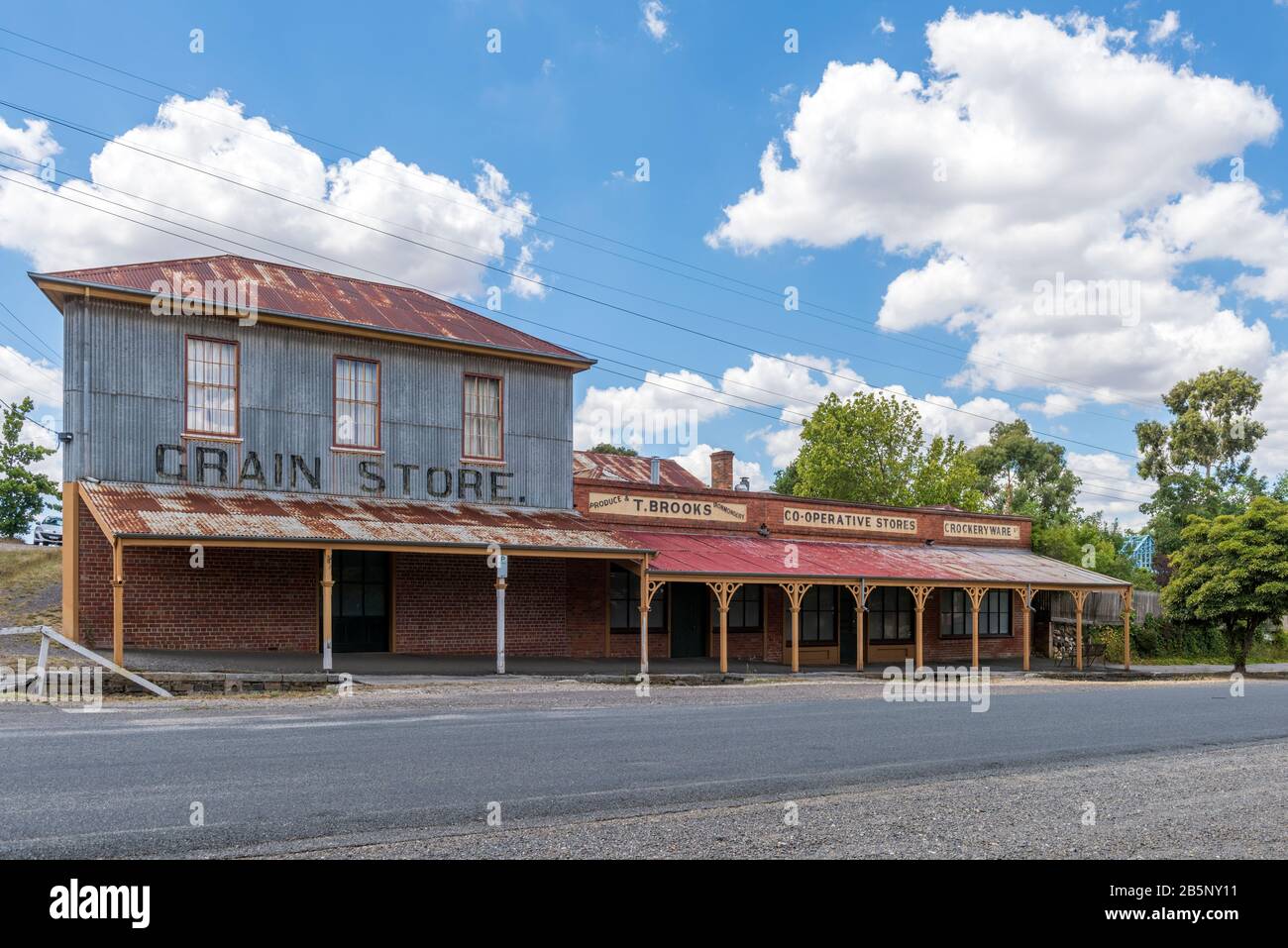 Brook’s Store, built and extended in 1866-1868, almost intact, the ...