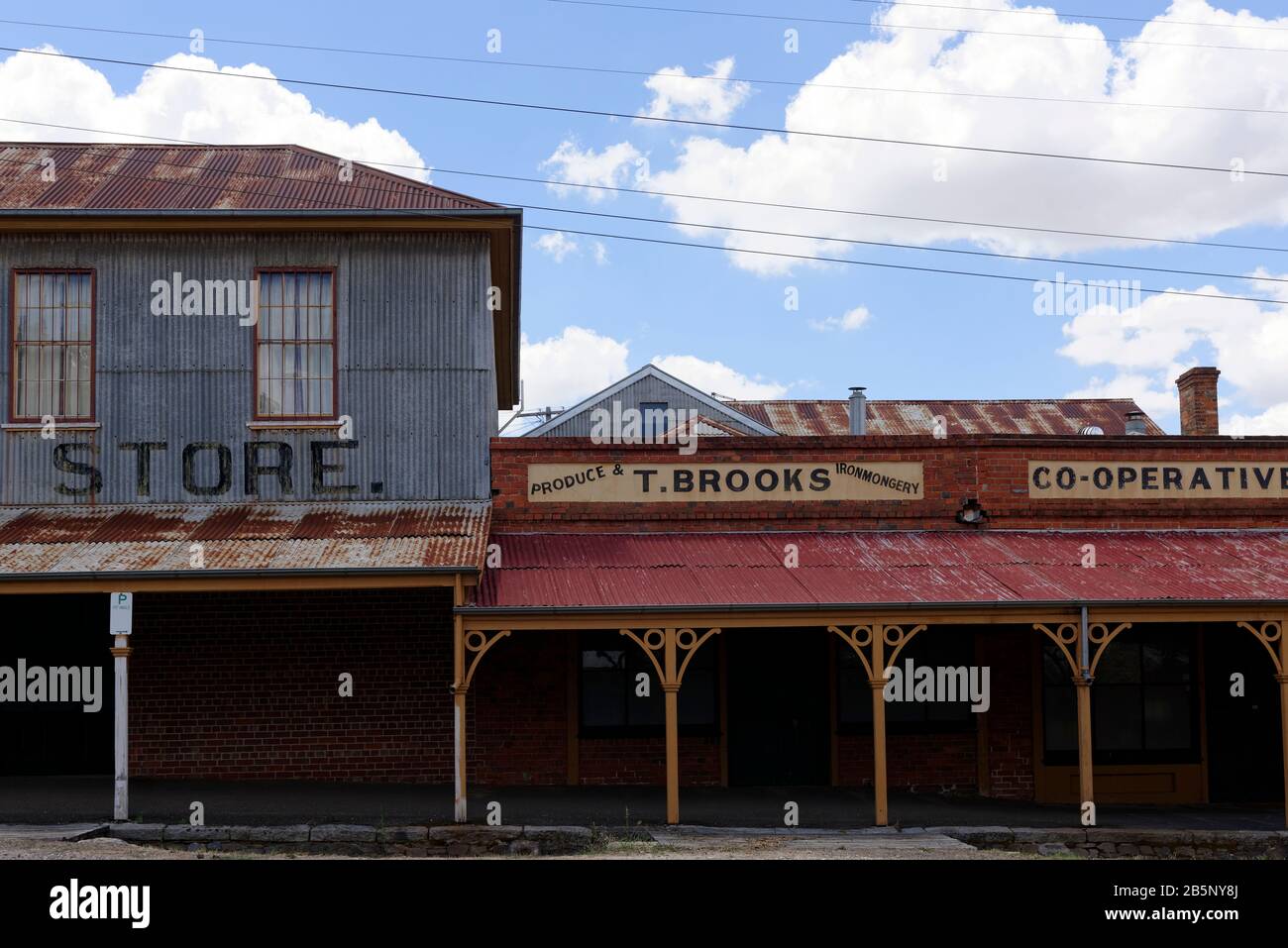 Brook’s Store, built and extended in 1866-1868, almost intact, the ...