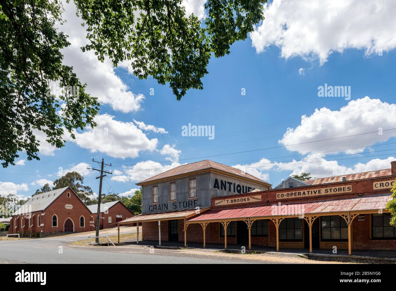 Brook’s Store, built and extended in 1866-1868, almost intact, the ...