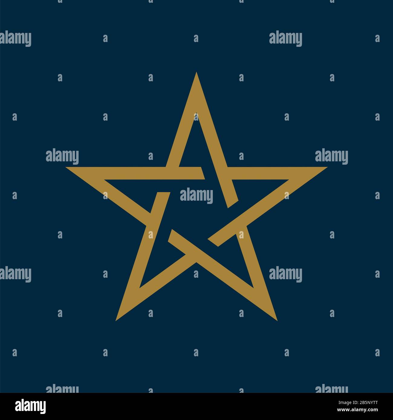 Star Line Vector Logo Template Illustration Design EPS 10 Stock Photo ...