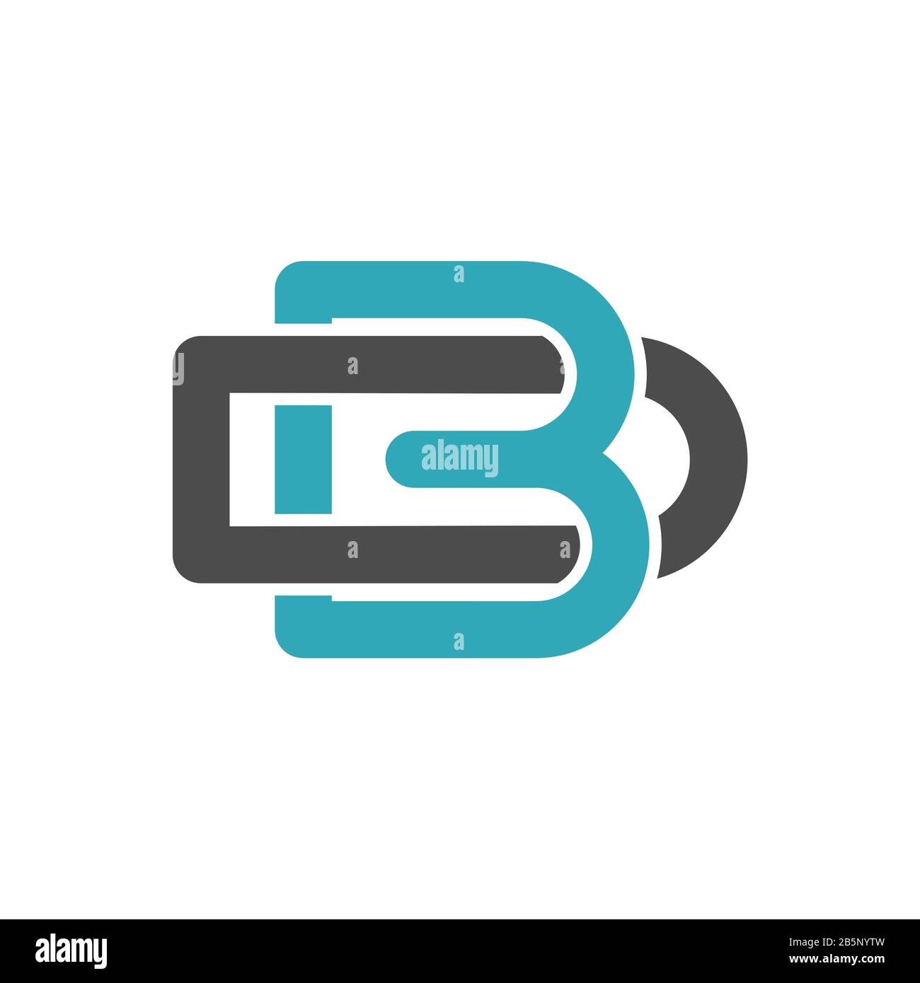 B D Letter Logo Template Illustration Design. Vector EPS 10 Stock Photo ...