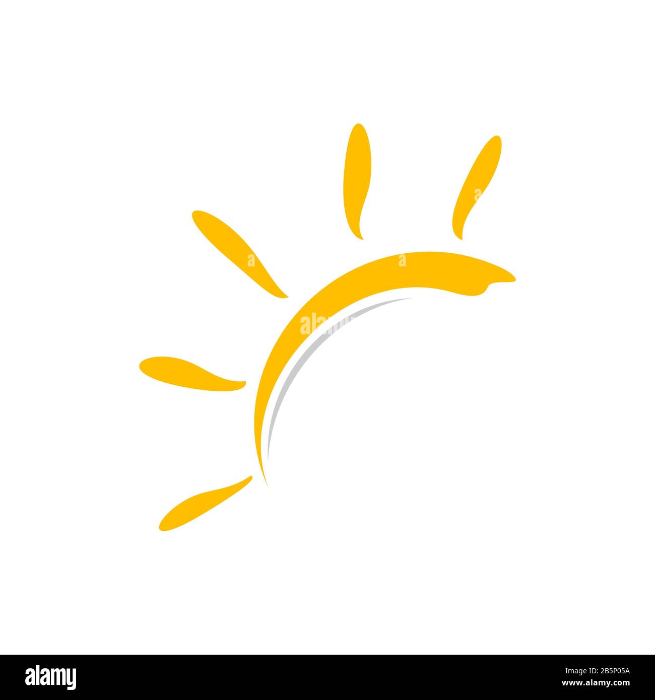 Yellow Sun Vector Logo Template Illustration Design. Vector EPS 10 ...