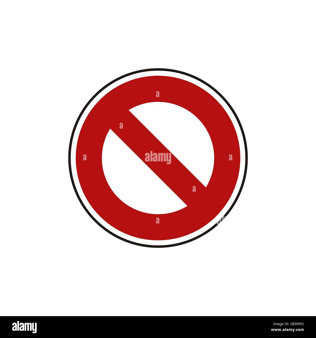 Street or Road Sign : Do Not Cross Illustration Design. Vector EPS 10 ...
