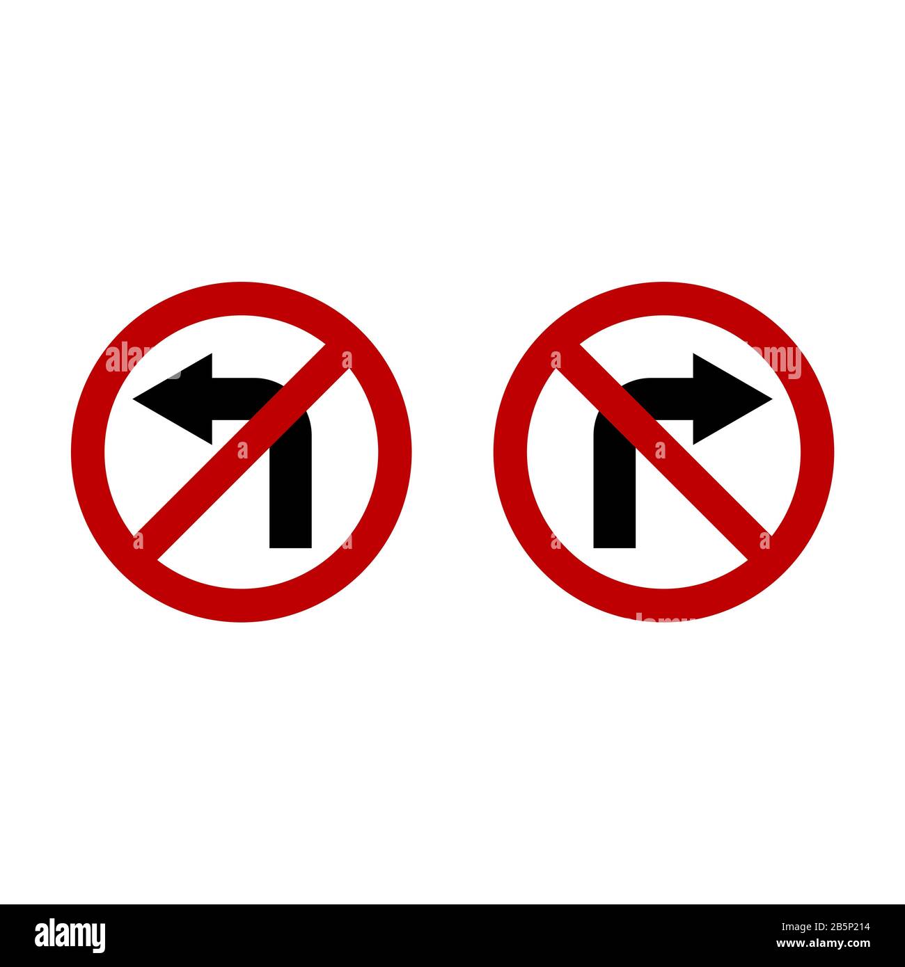 Turn left vector hi-res stock photography and images - Alamy