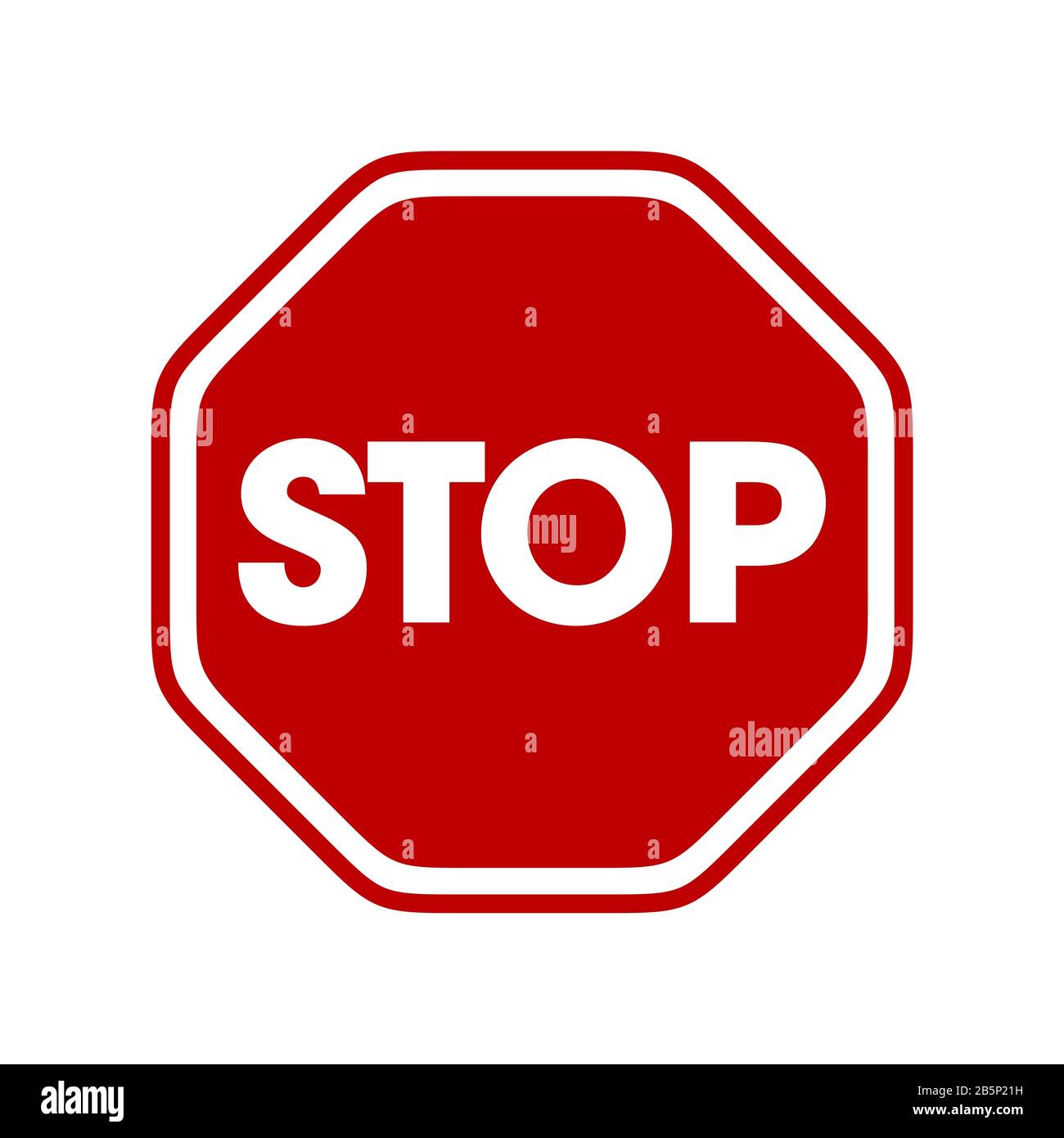 Stop Sign Vector Logo Template Illustration Design. Vector EPS 10 Stock ...
