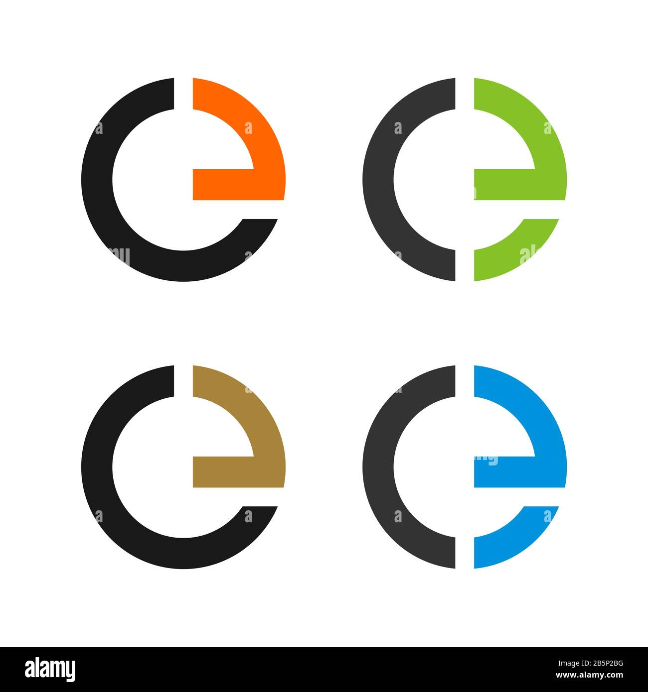 Set E Letter Vector Logo Template Illustration Design. Vector EPS 10 ...