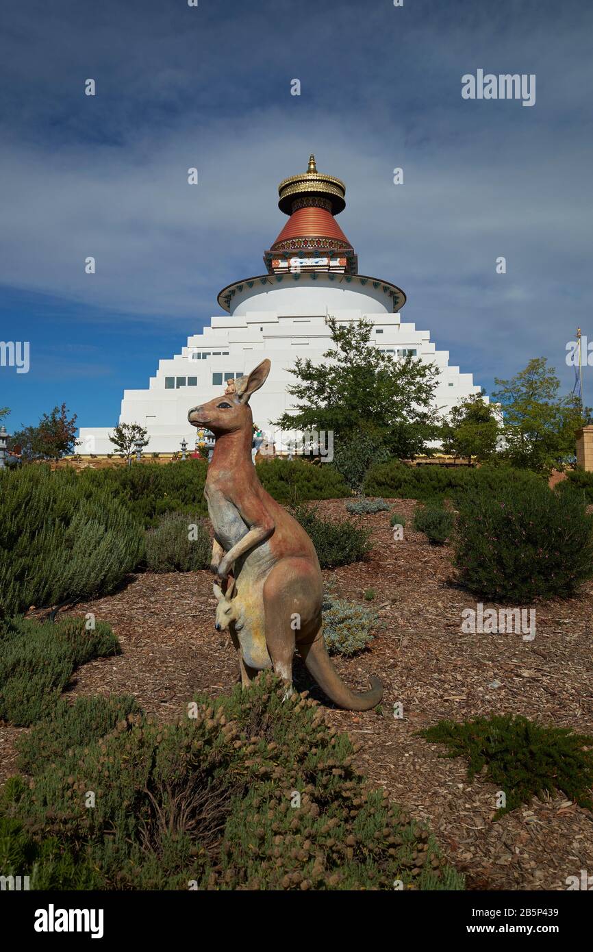 The main Buddhist stupa, still under construction, at Universal ...