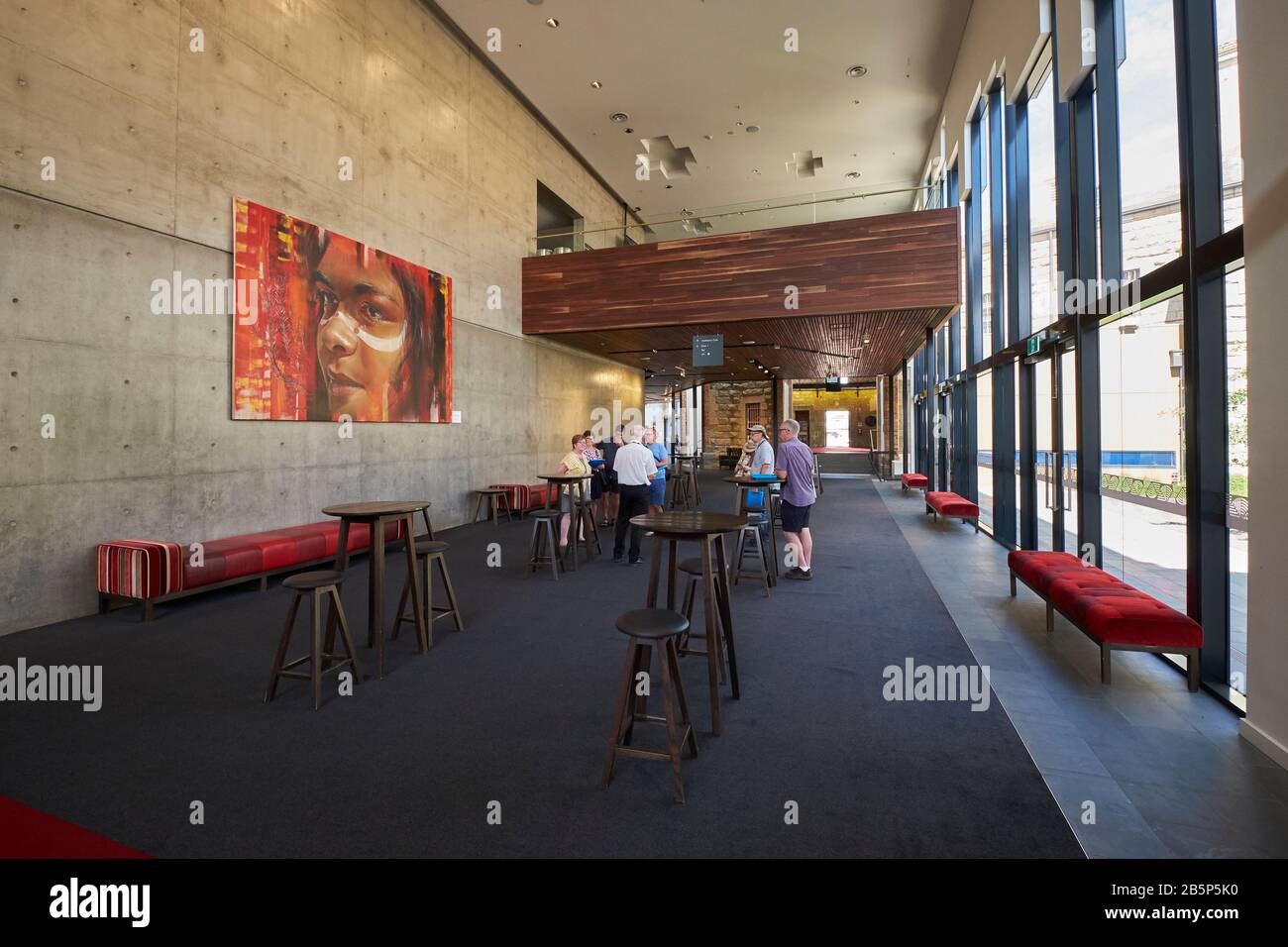 The new lobby area at the Ulumbarra Theater, formerly the Bendigo gaol ...