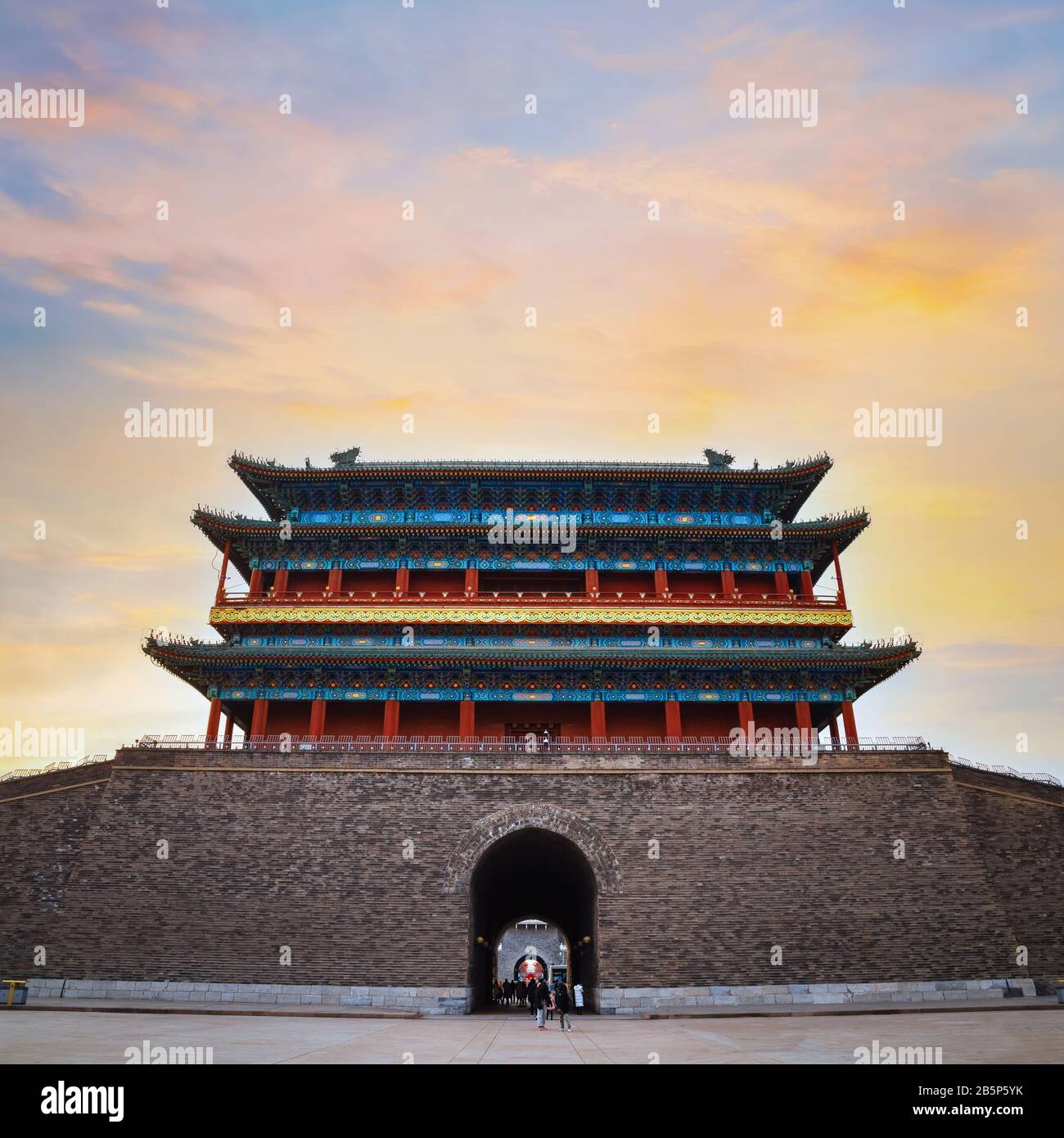 Beijing, China - Jan 17 2020: Qianmen or Zhengyangmen Gate, first built ...