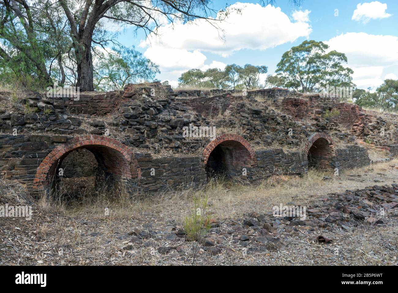 Quartz kilns at the North British Mine, which was the largest, most ...