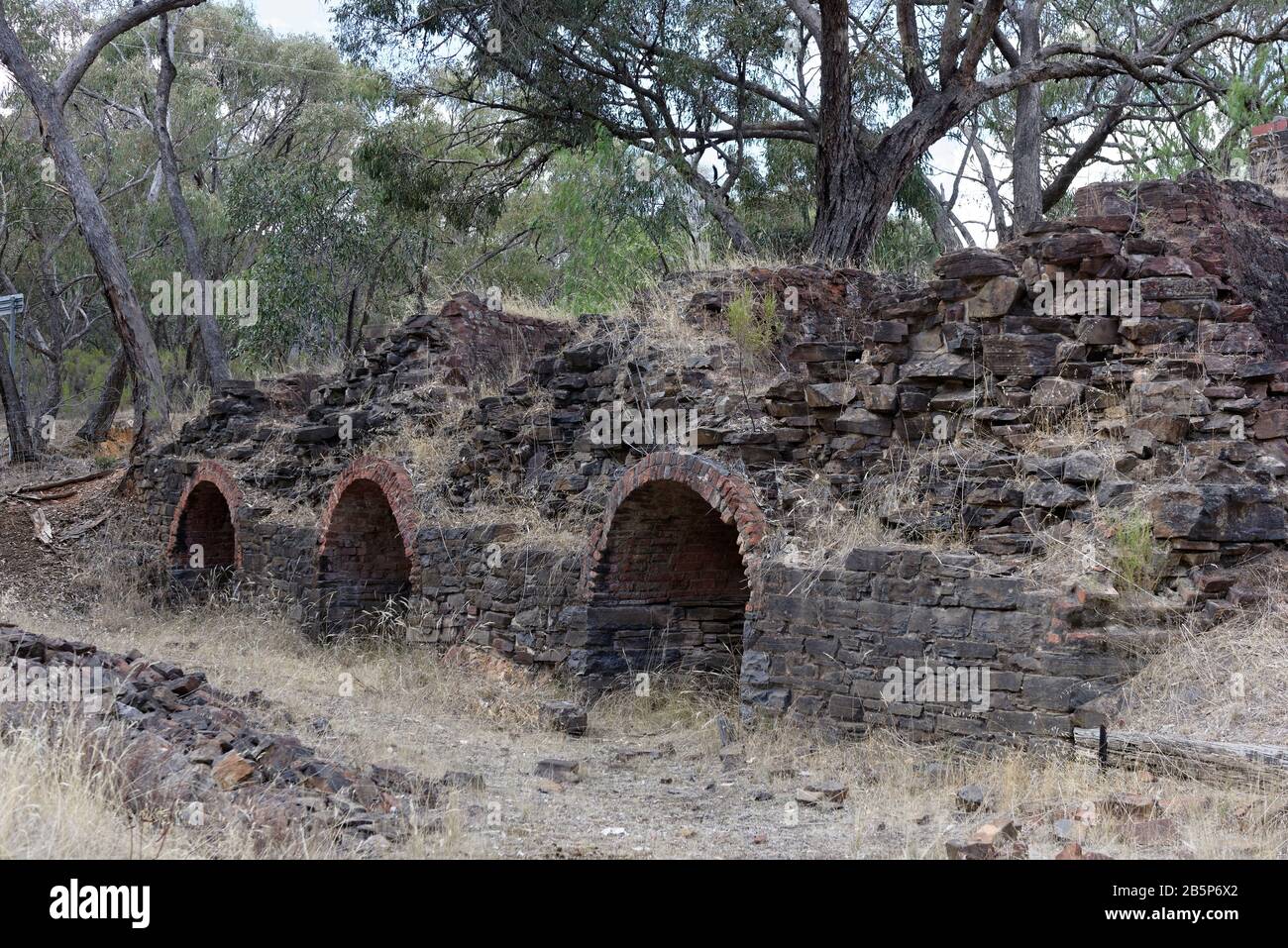 Quartz kilns at the North British Mine, which was the largest, most ...