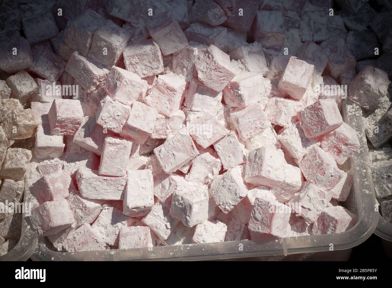 Load of traditional turkish delight lokum candy Stock Photo - Alamy