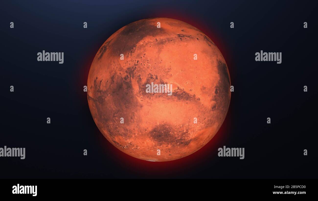 Planet Mars Surface Features