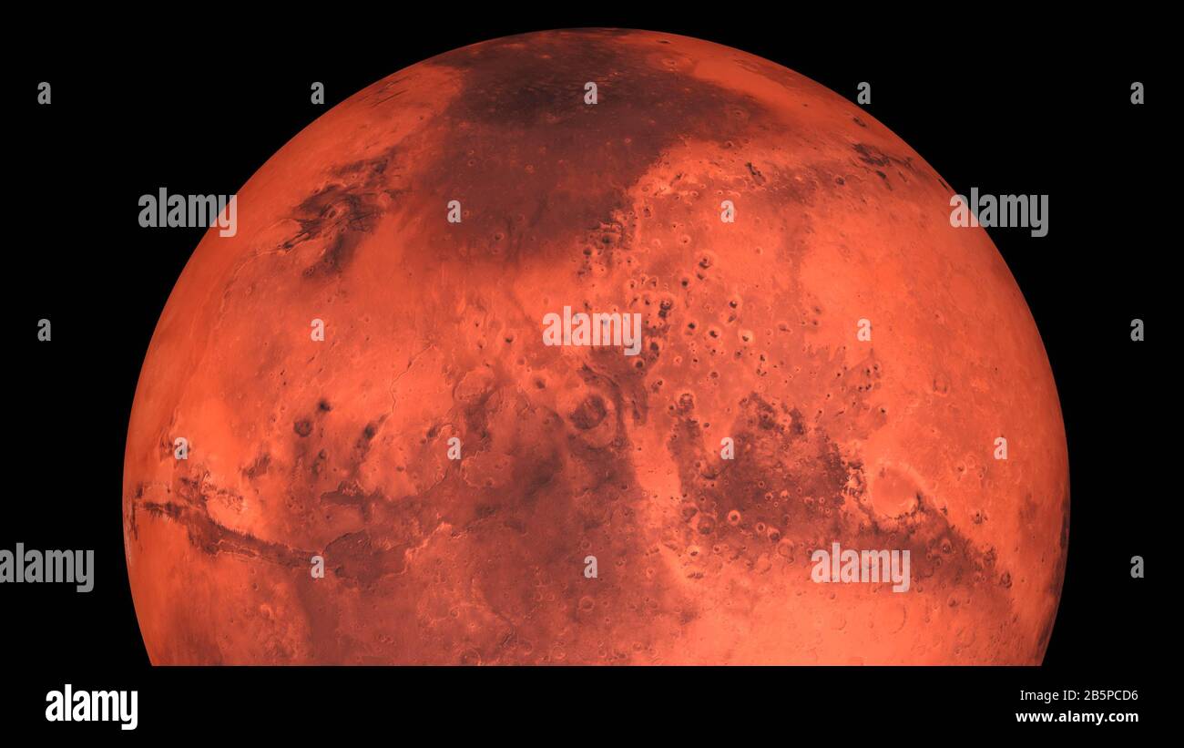 Planet Mars Surface Features