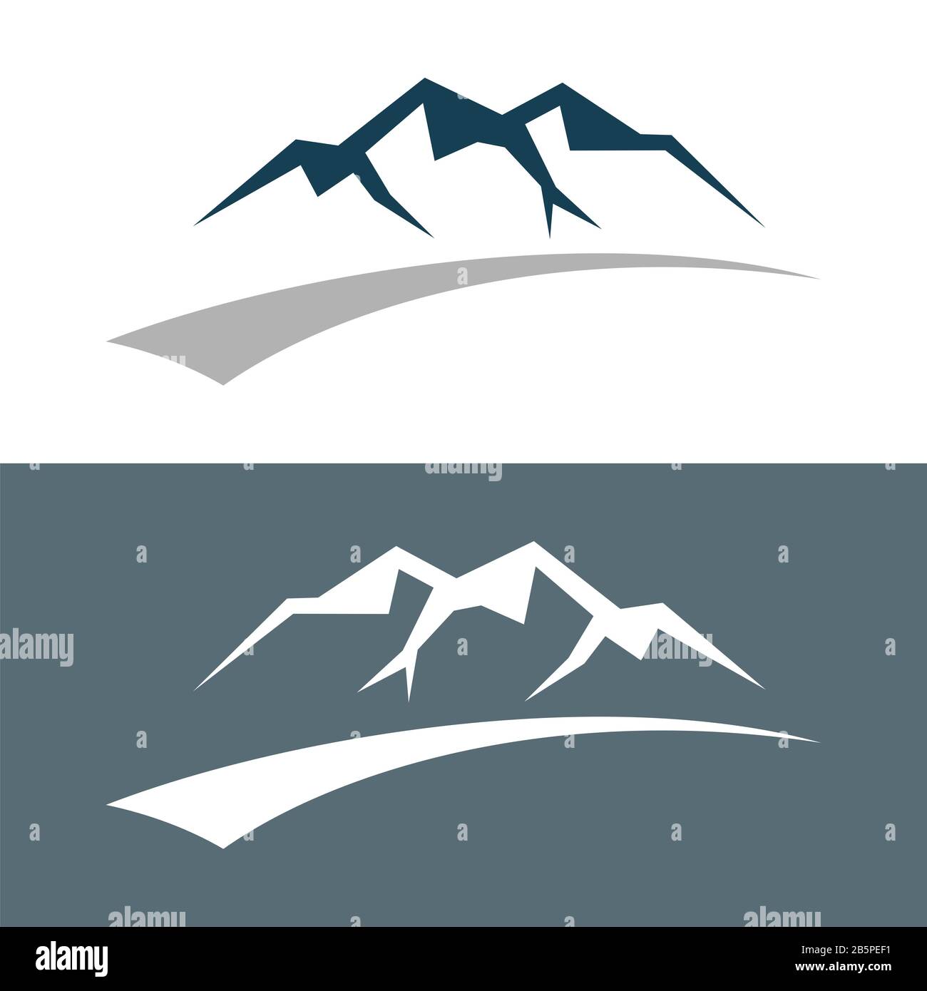 Mountain line vector Logo Template Illustration Design. Vector EPS 10 ...