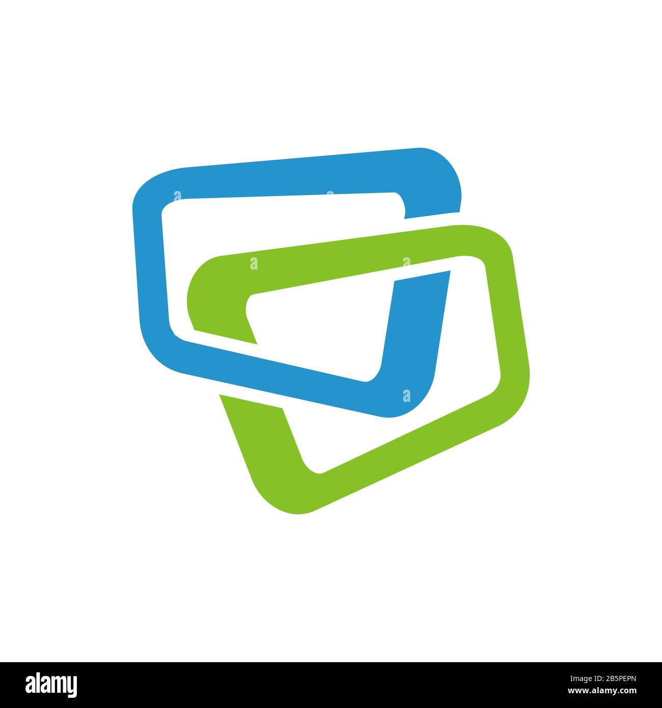 Connected Square vector Logo Template Illustration Design. Vector EPS ...
