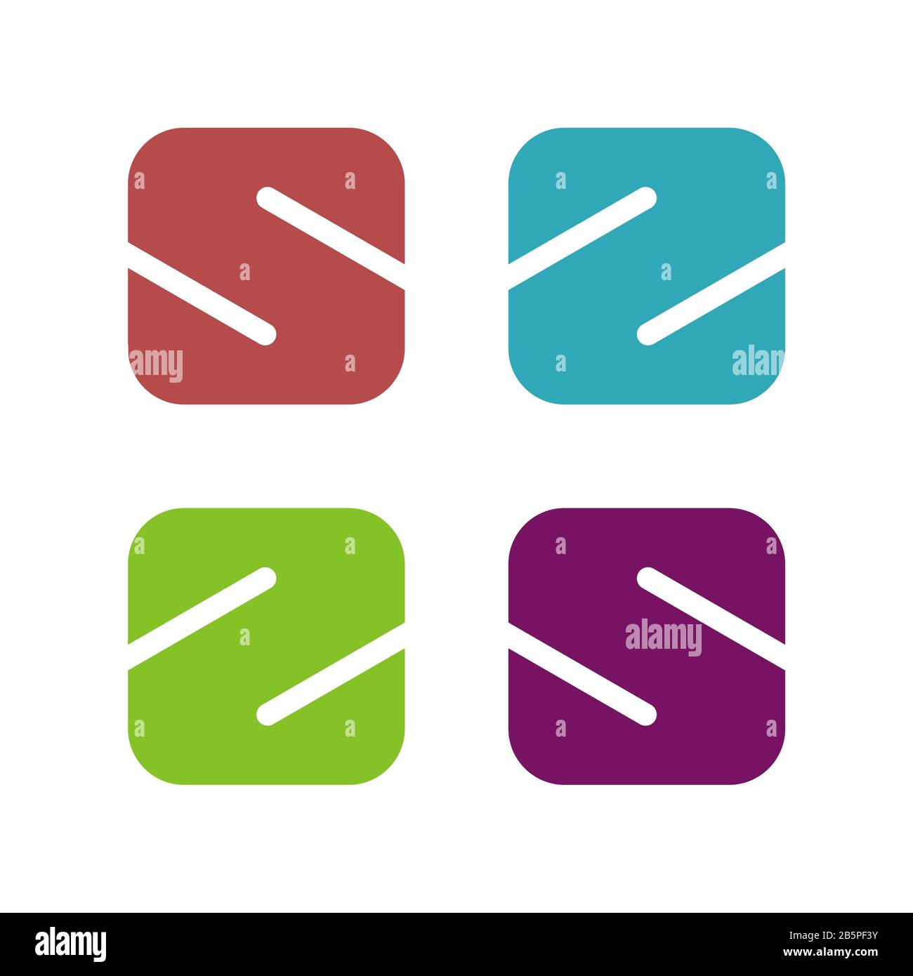 S Letter Square Logo Template Illustration Design. Vector EPS 10 Stock ...