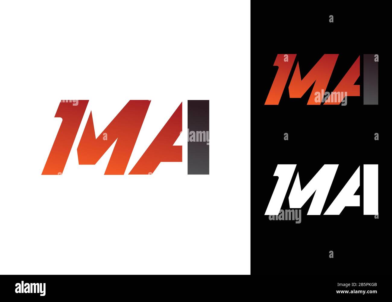 M A MA Initial Letter Logo design vector template, Graphic Alphabet ...