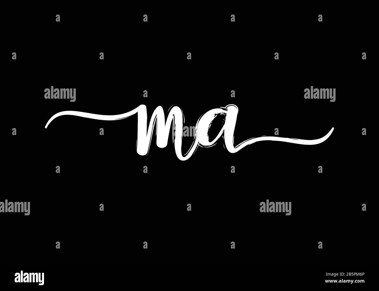 M A MA Initial Letter Logo design vector template, Graphic Alphabet ...
