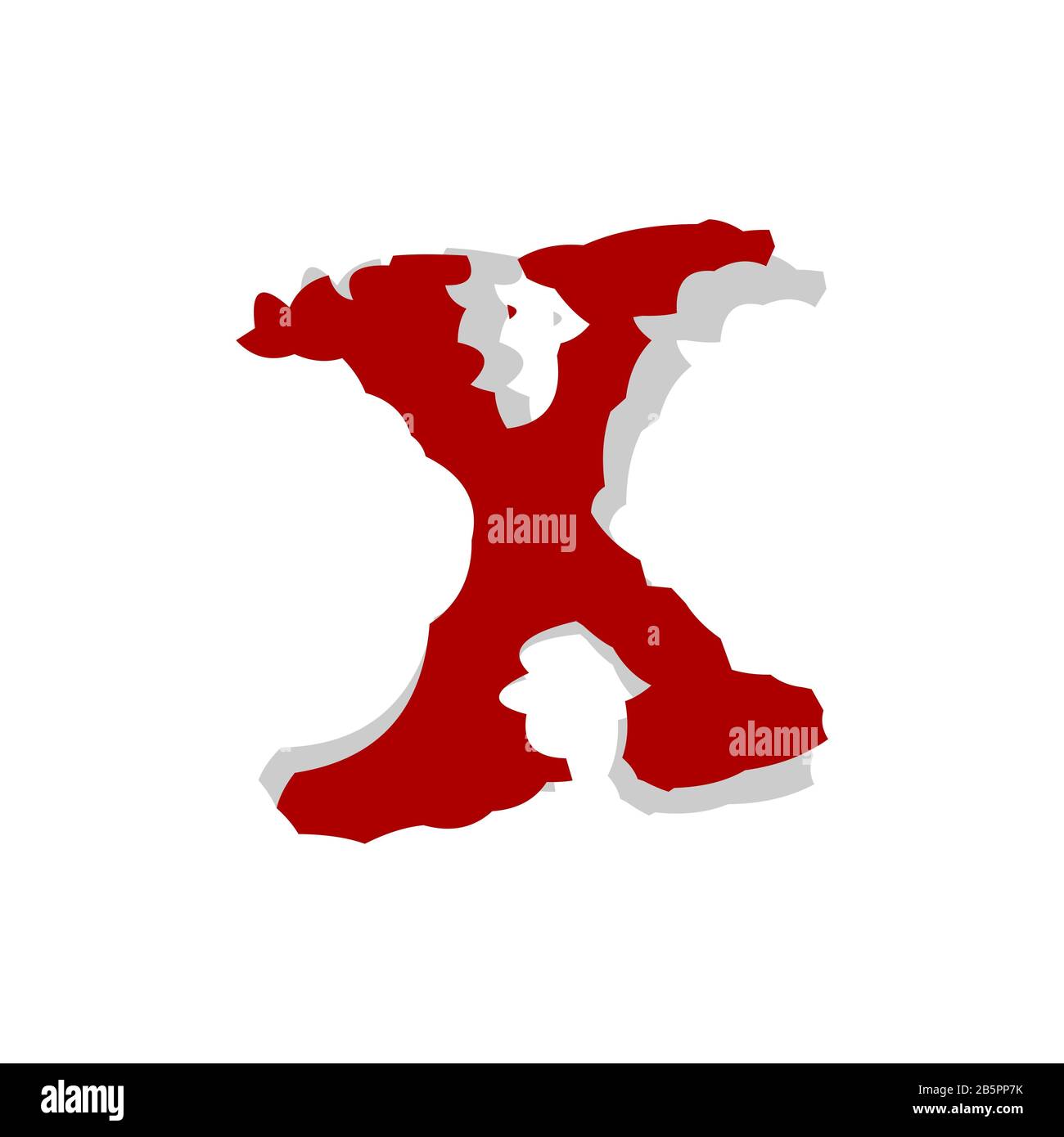 Red X Letter Logo Template Illustration Design. Vector EPS 10 Stock ...