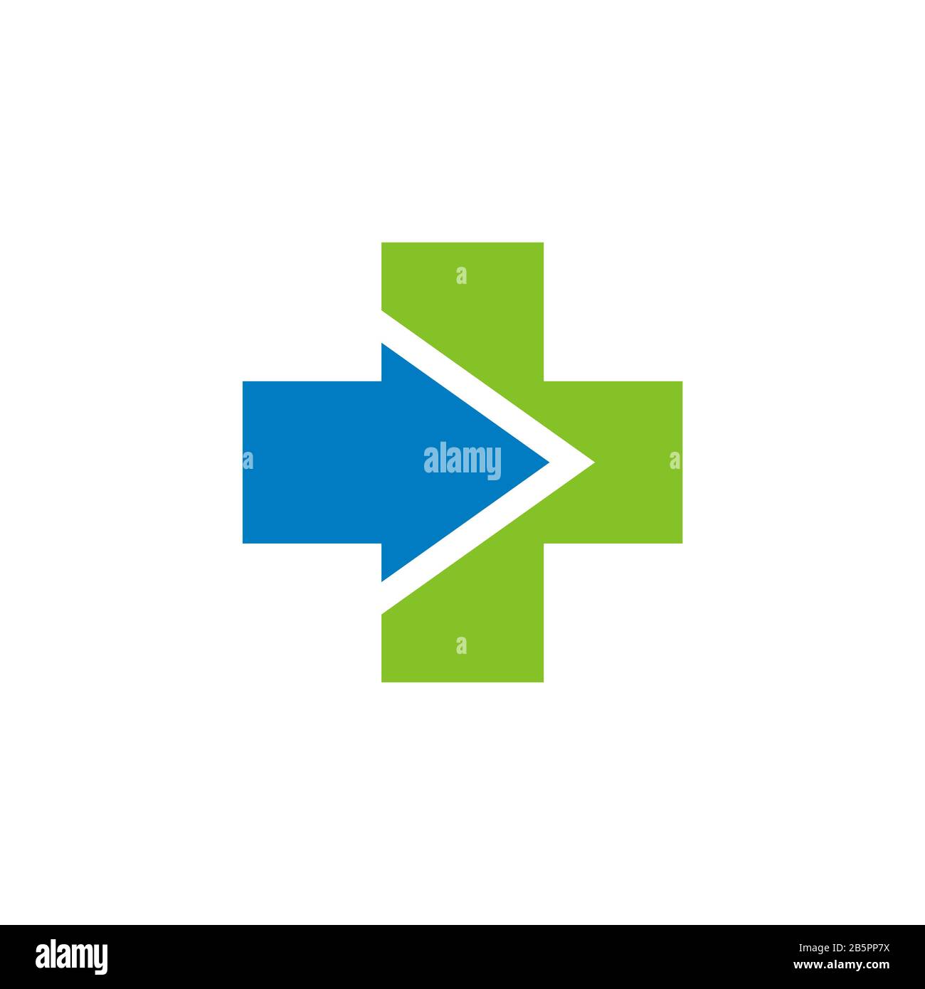 Arrow Cross Health Care Logo Template Illustration Design. Vector EPS ...