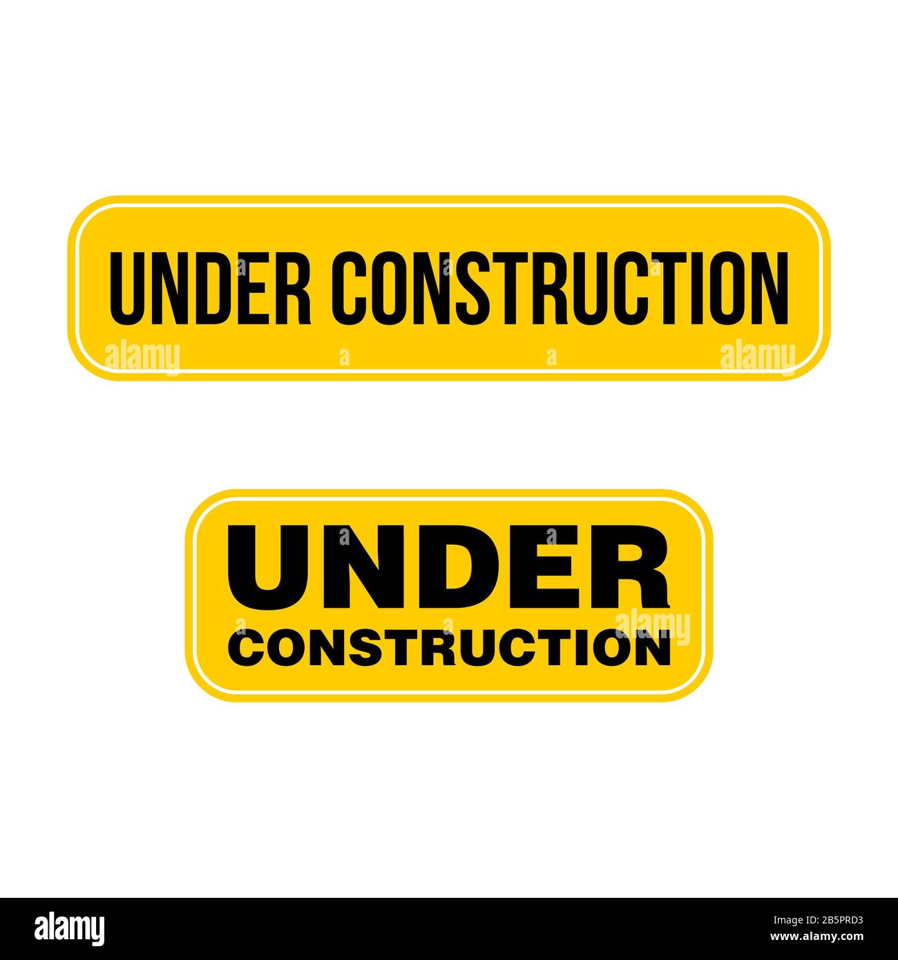 Under Construction Signage Vector Template Illustration Design. Vector ...