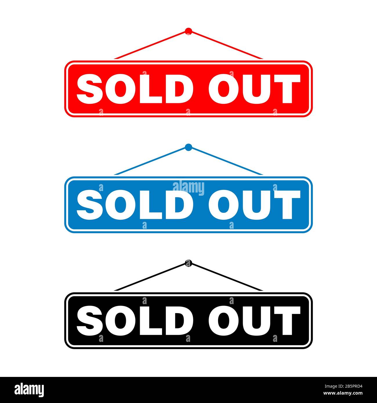 Sold Out Signage Vector Template Illustration Design. Vector EPS 10 ...