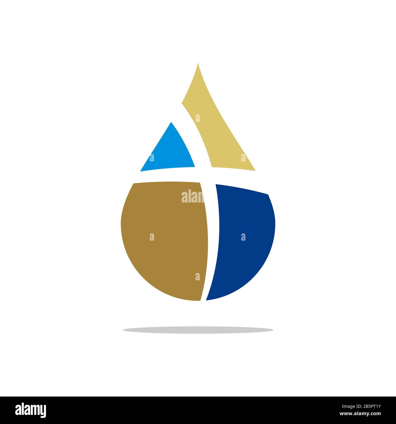 Drop Water Cross Logo Template Illustration Design. Vector EPS 10 Stock ...