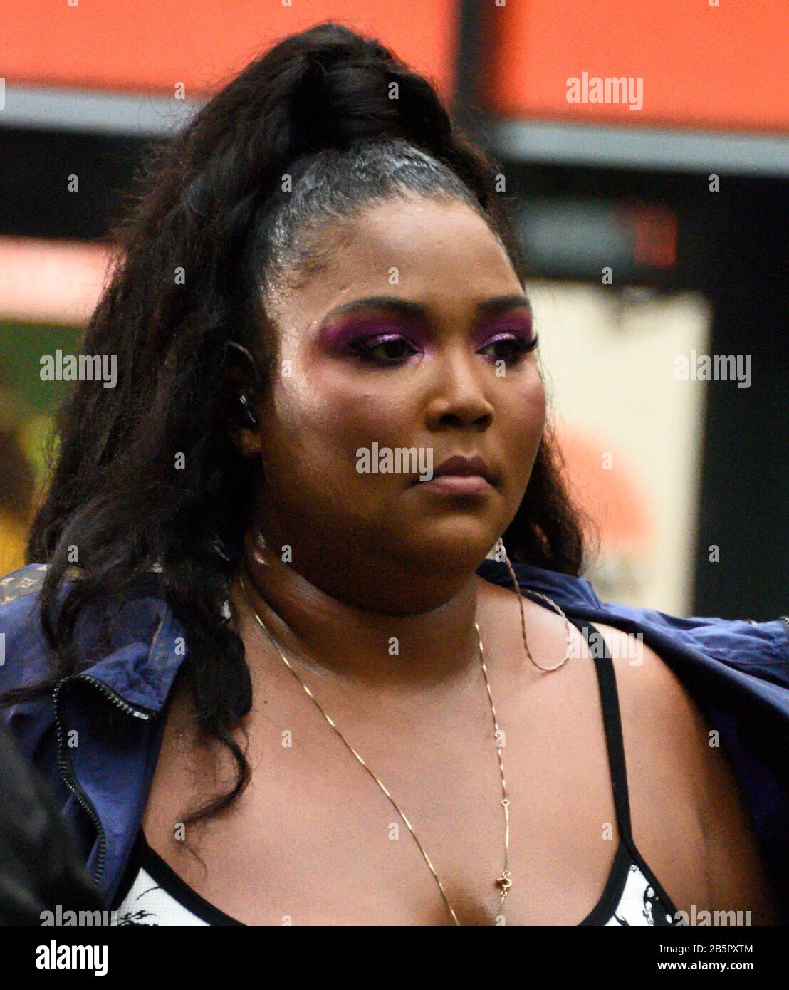 NEW YORK, NY, USA - AUGUST 23, 2019: American Singer-Songwriter Lizzo ... NEW YORK, NY, USA - AUGUST 23, 2019: American Singer-Songwriter Lizzo ...