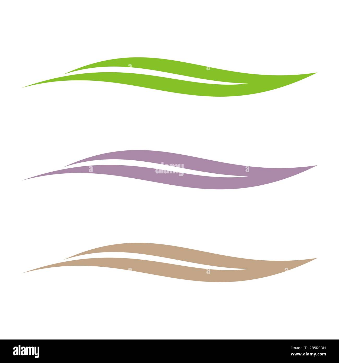 Nature Leaf of Wave Logo Template Illustration Design. Vector EPS 10 ...