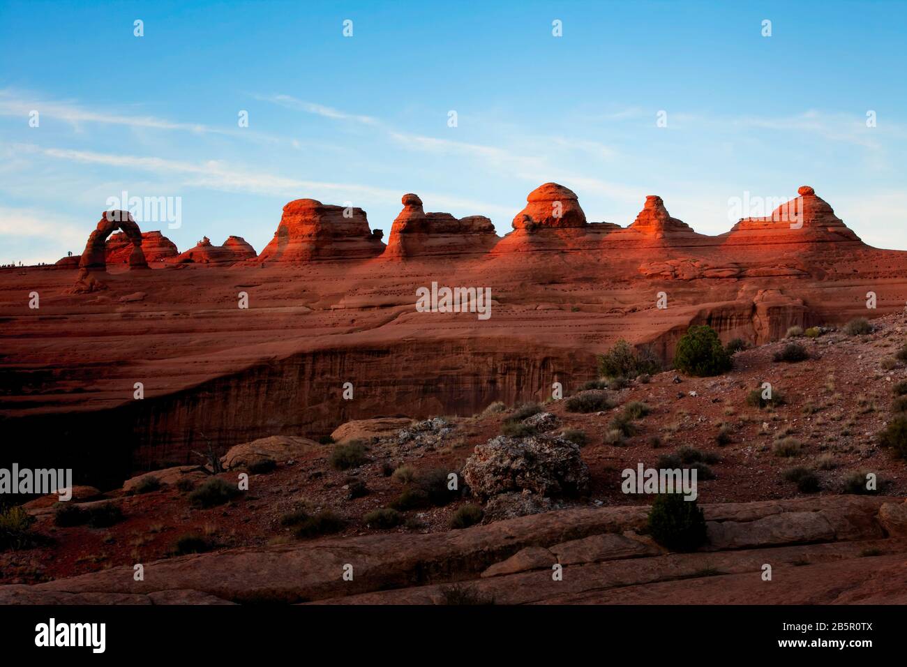 Sunset sequence, Delicate Arch, Arches National Park, Moab, Utah ...