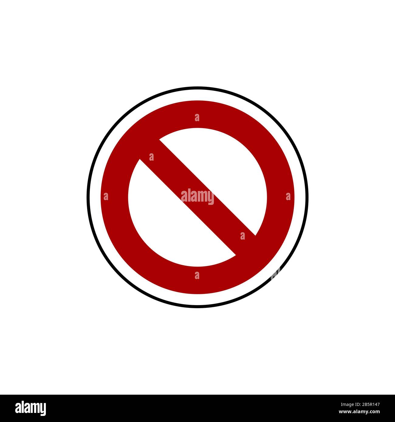 Do Not Enter Sign vector template Stock Photo - Alamy