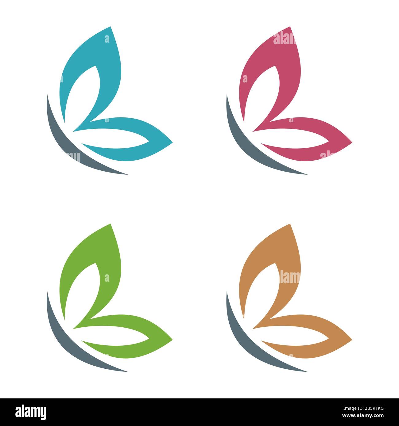 Colorful Wing of Butterfly Logo Template Illustration Design. Vector ...