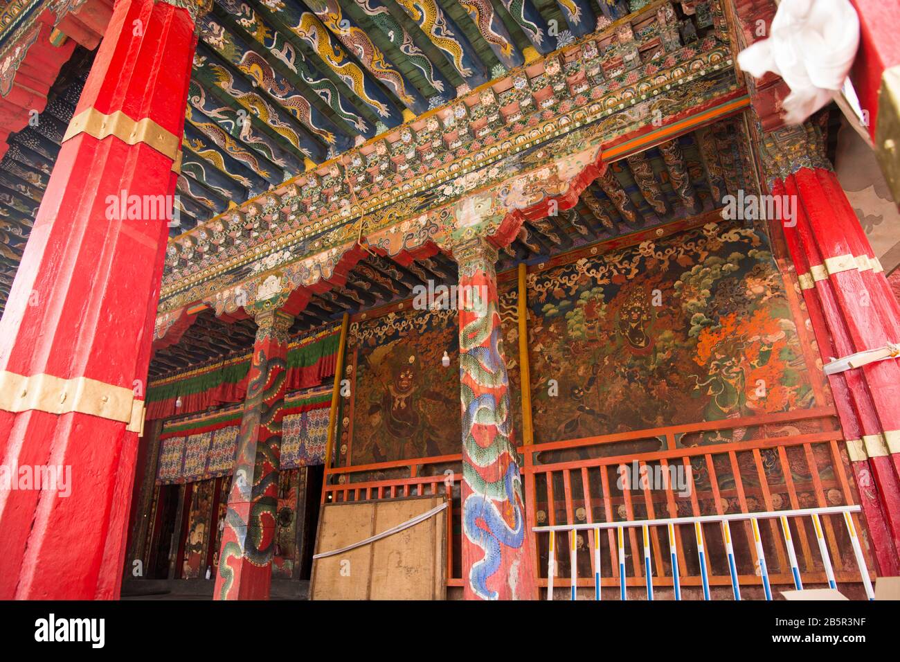 One of the hellish world of the afterlife, Nechung Monastery, Lhasa ...