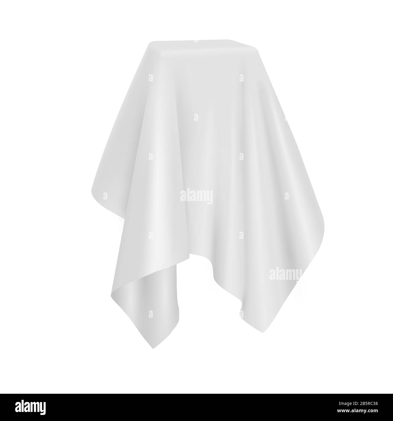 Fluttering white cloth vector Black and White Stock Photos & Images - Alamy