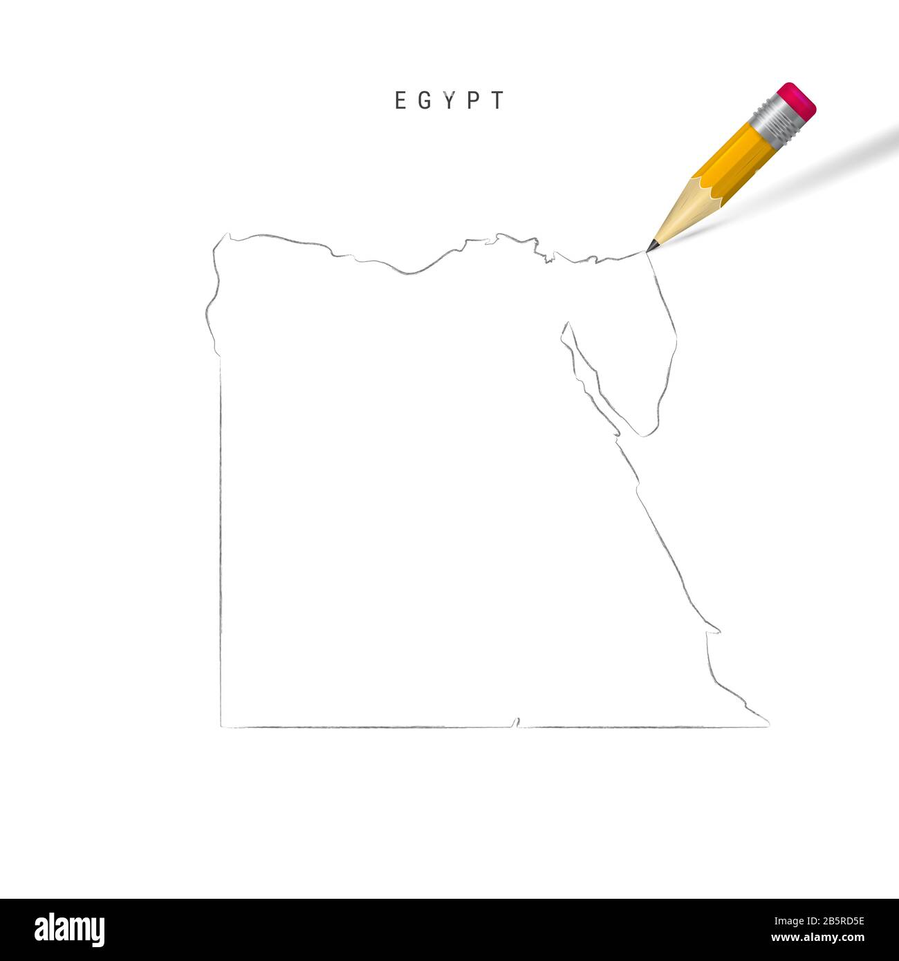 Egypt Outline Map High Resolution Stock Photography and Images - Alamy
