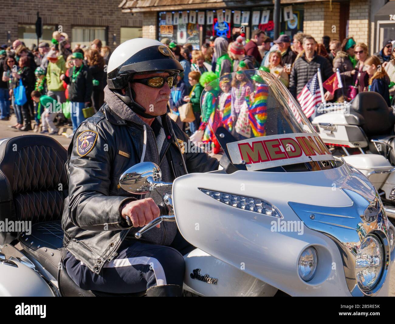 Forest Park, Illinois USA. 8th March, 2020. A member of the Medinah ...