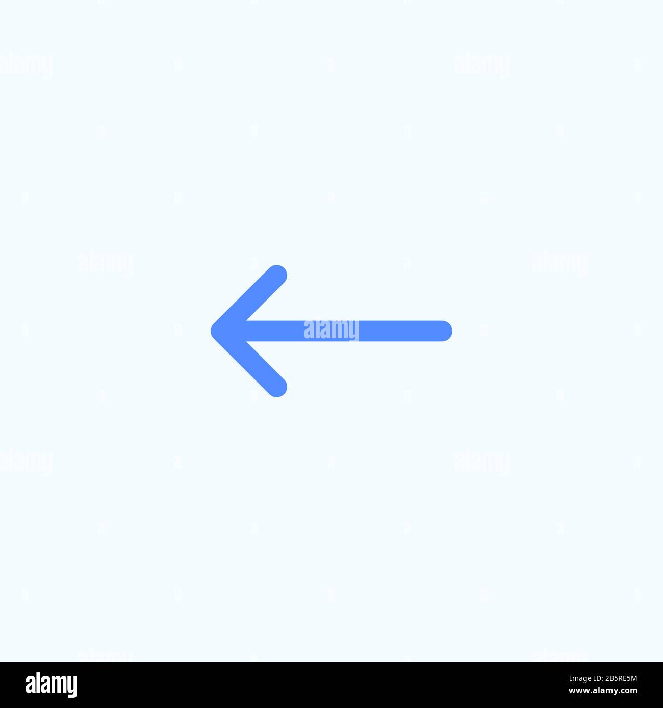 Rounded and thin vector icon of the backspace symbol Stock Vector Image ...