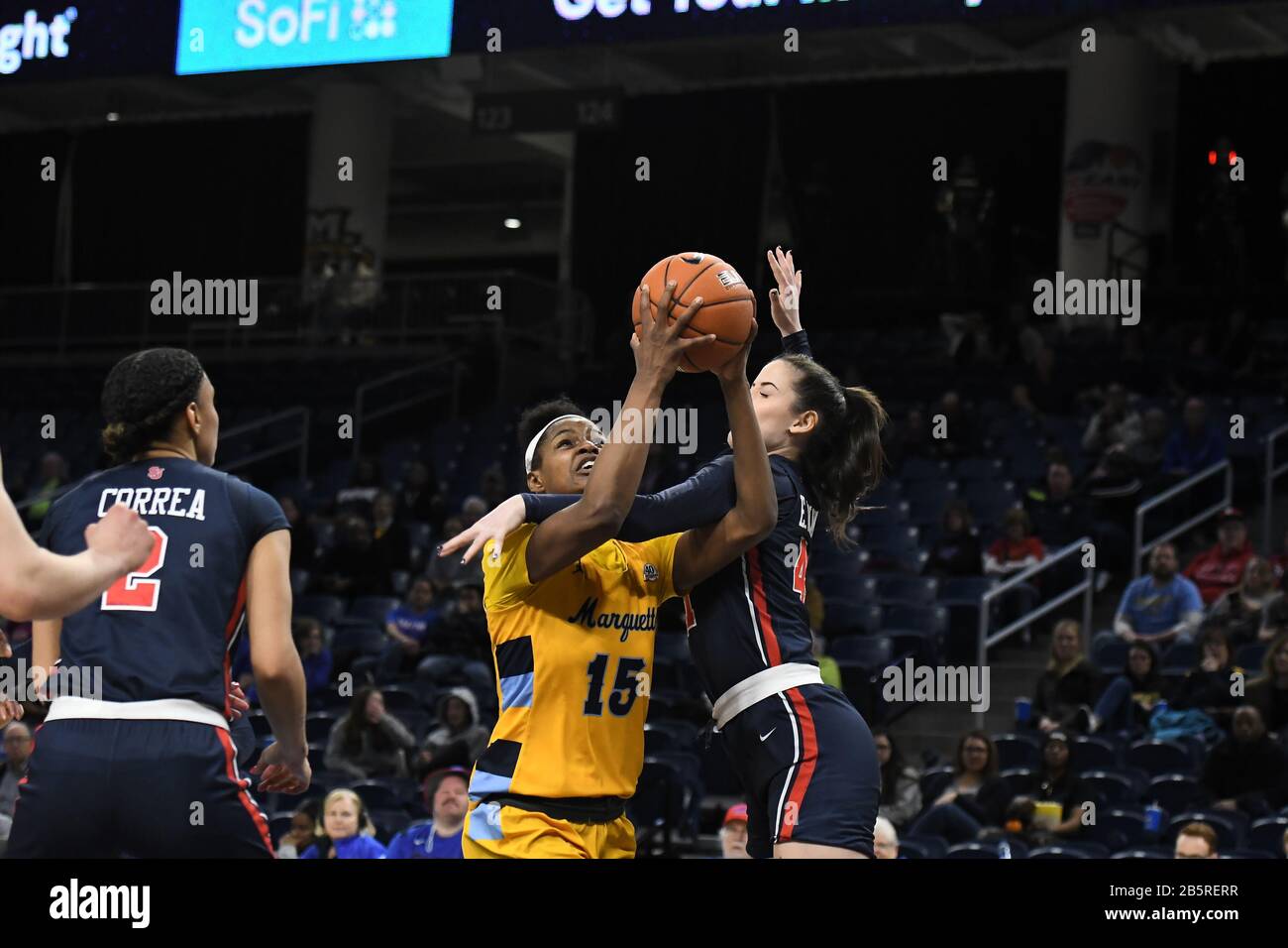 Chicago, Illinois, USA. 08th Mar, 2020. Marquette Golden Eagles forward ...