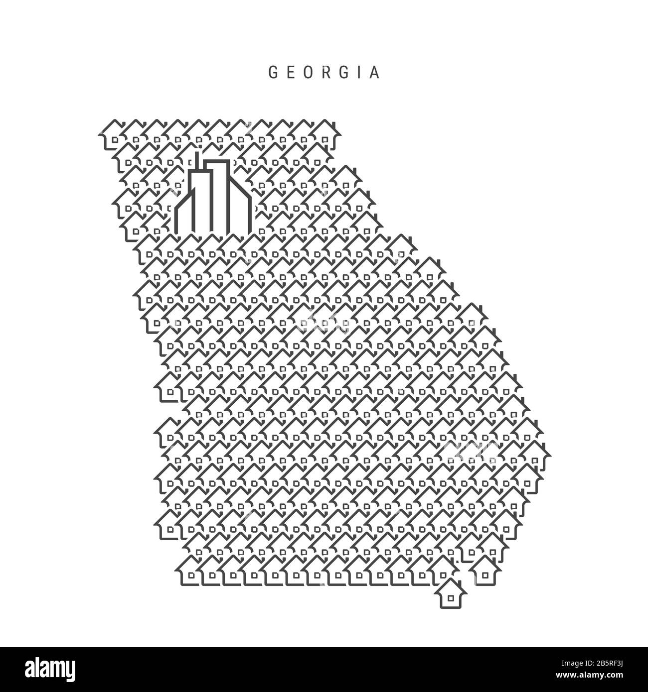 Georgia shape illustration Black and White Stock Photos & Images - Alamy