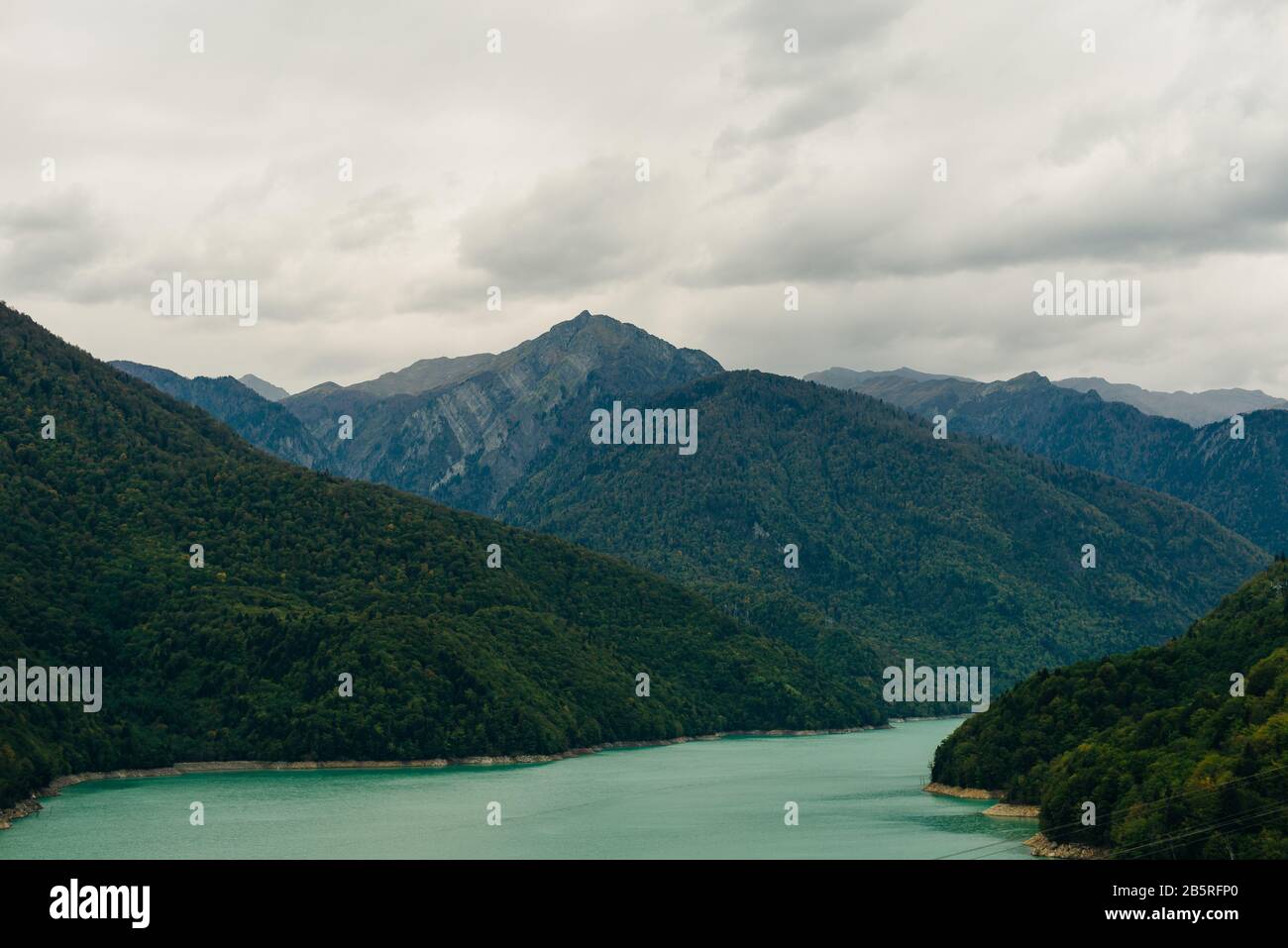 The Enguri Dam - a hydroelectric dam on the Enguri River in Georgia ...