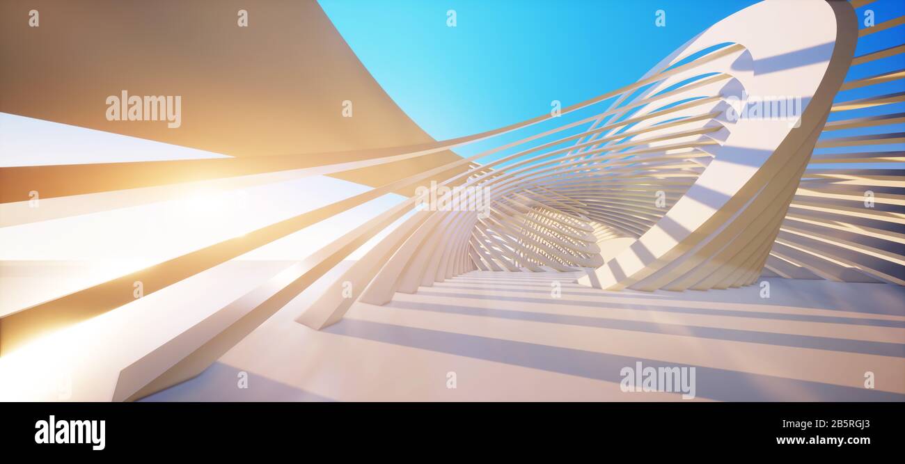 Colorful abstract panoramic background: geometric white ring. ( Car ...