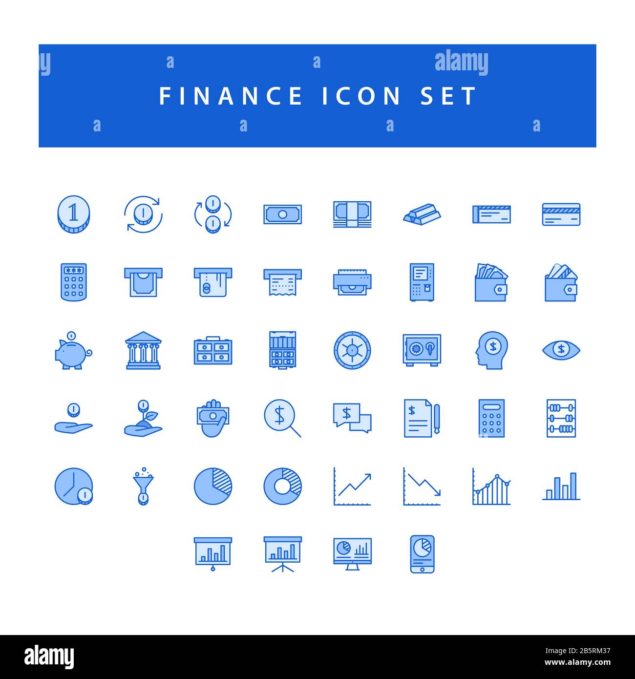 Finance banking color linear hi-res stock photography and images - Alamy