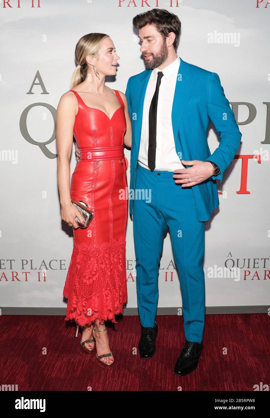 New York, NY, USA. 8th Mar, 2020. Emily Blunt, John Krasinski at ...