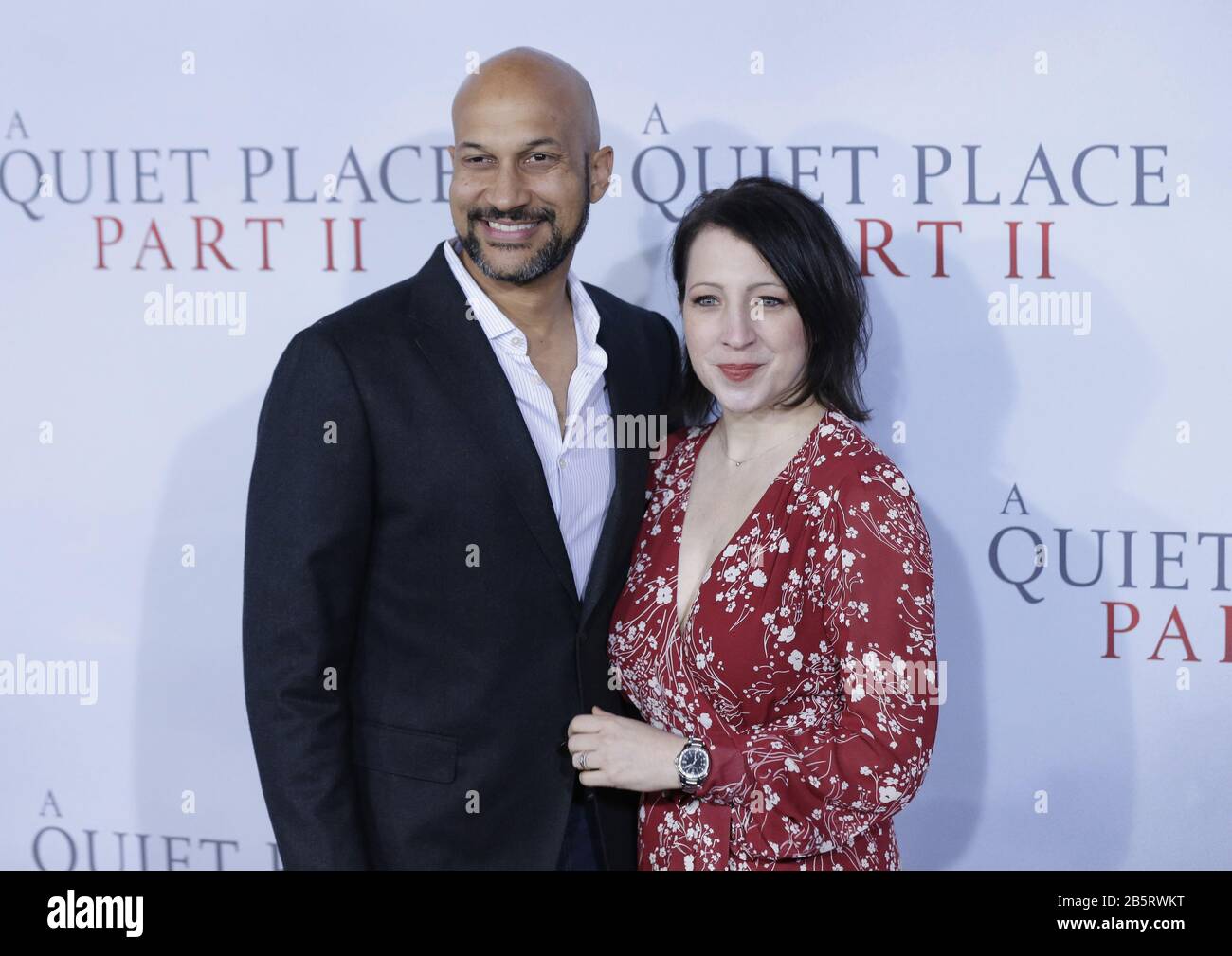 New York, United States. 08th Mar, 2020. Keegan Michael Key, Elisa Key ...