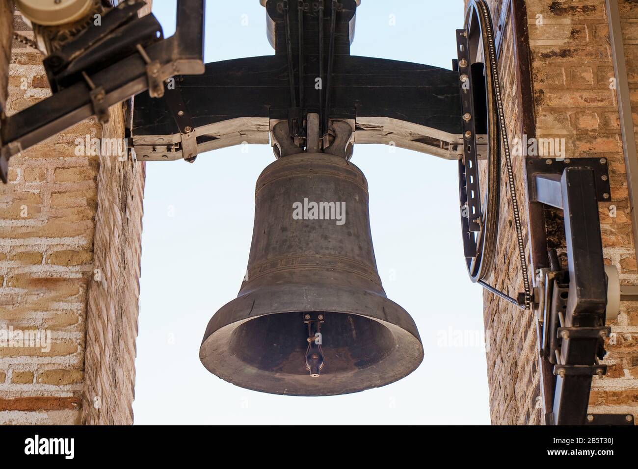 Ancient big bell inside a Cathedral Stock Photo - Alamy
