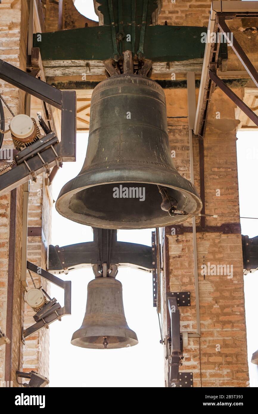Ancient big bell inside a Cathedral Stock Photo - Alamy